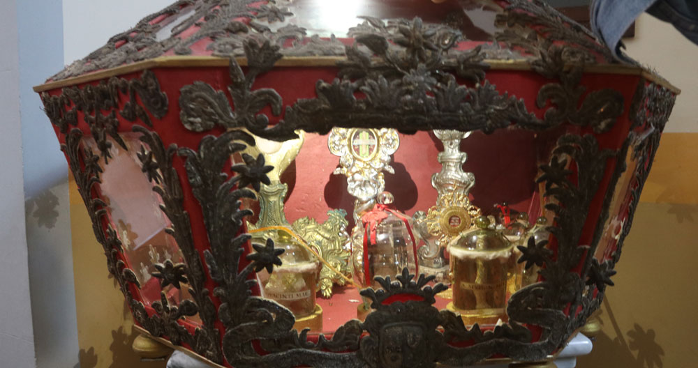 Il reliquiario di San Felice martirenella Chiesa di Santa Maria Maggiore